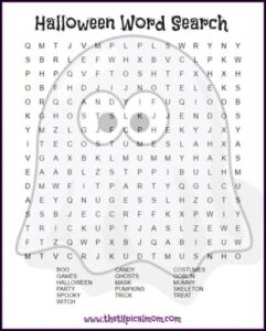 65+ Free Halloween Printable Activities for Kids - Seasons in Parenting