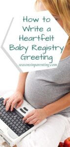 9 Baby Registry Message Ideas to Welcome Your Guests - Seasons in Parenting