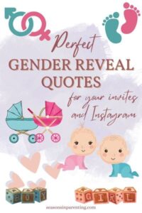 50 Cute Baby Gender Reveal Quotes for Your Baby Announcement - Seasons ...