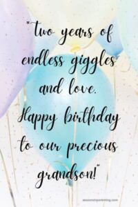 150 Best 2 Year Old Birthday Quotes for Girls and Boys - Seasons in ...