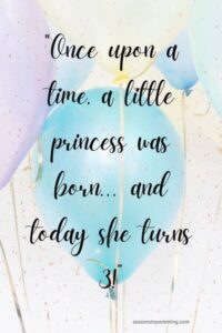 150 Best 3 Year Old Birthday Quotes for Girls and Boys - Seasons in ...