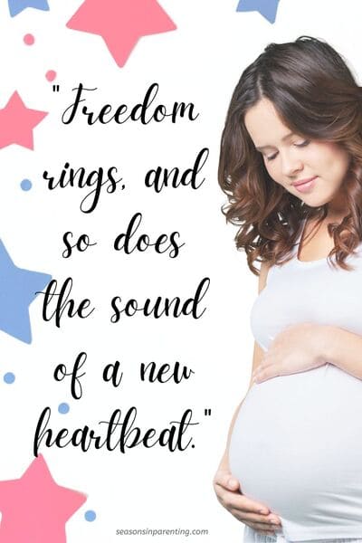 100 Best 4th of July Baby Announcement Quotes for Instagram - Seasons ...